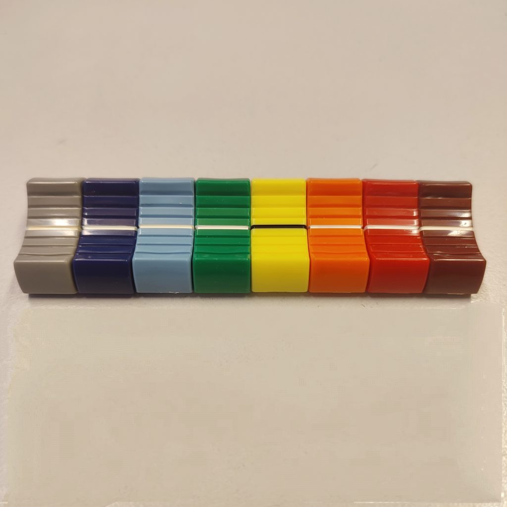 Colored fader knobs set - Sonosax